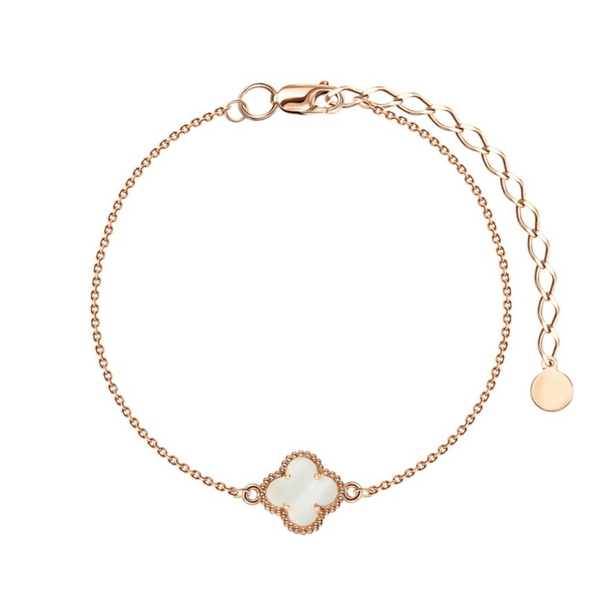 Браслет, золото, 585 проба, перламутр