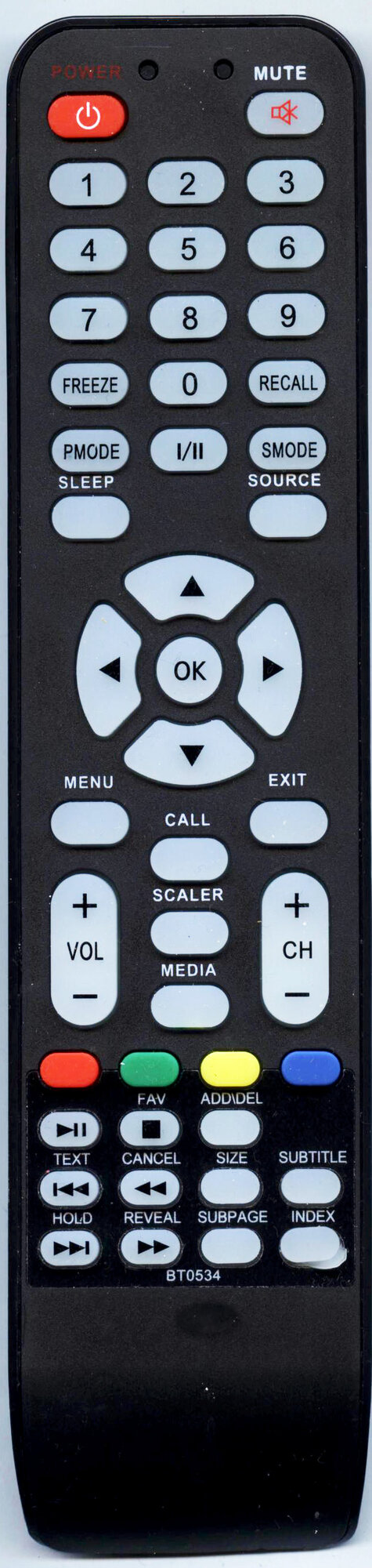 Пульт Huayu для телевизора SHIVAKI/ AKAI BT-0534B