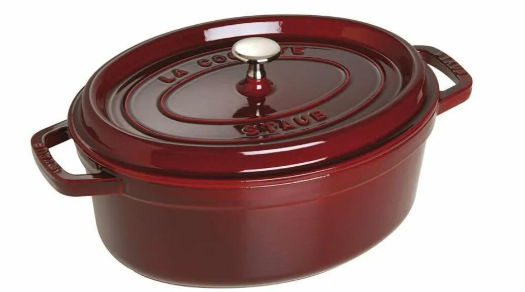 Чугунная овальная кастрюля Staub 3,2 л, гранатовая (40500-273-0)