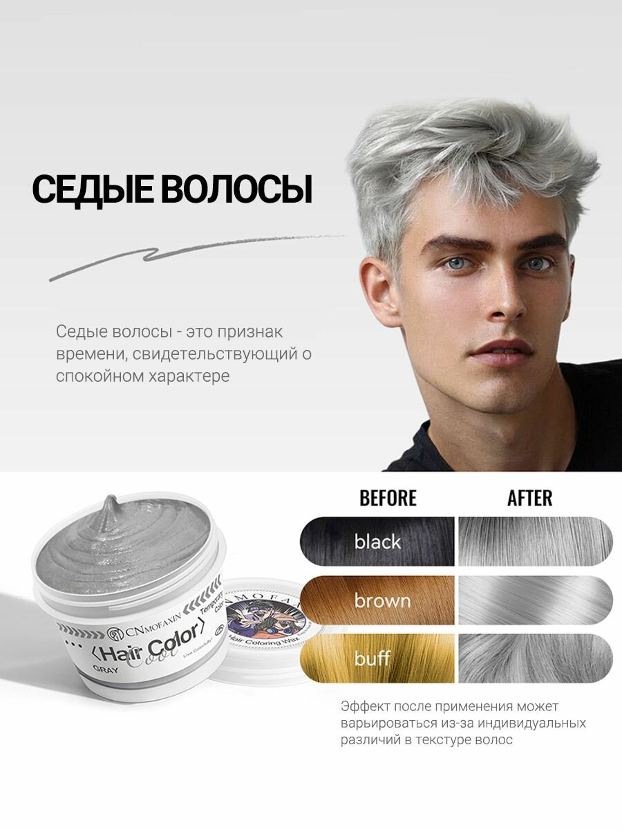 CNMOFAXIN Глина для волос(седые) 100г