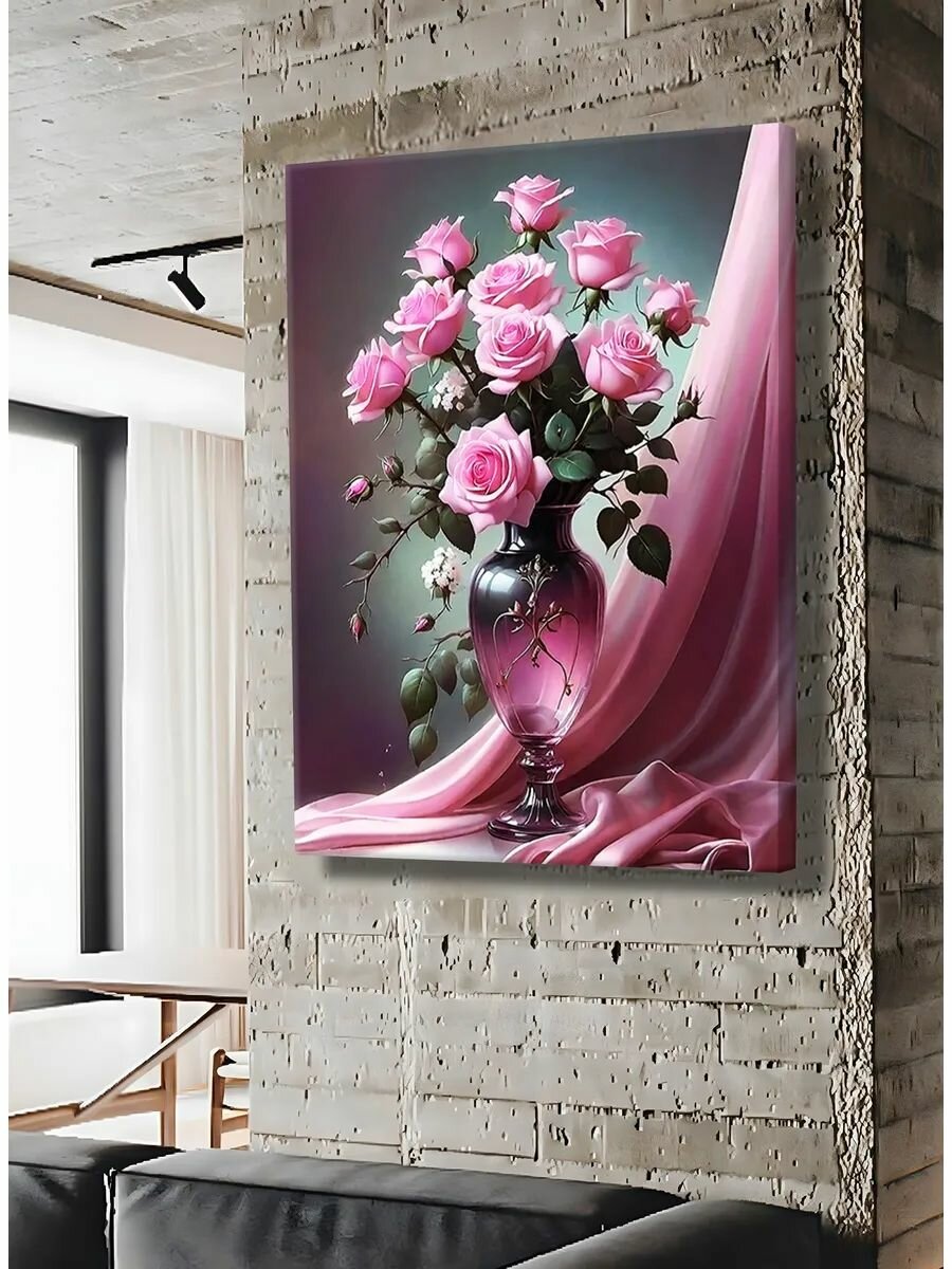 Картина Нежные розы модульная 30х40см 1шт.