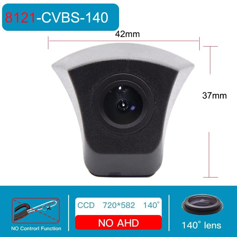 Для Audi A6 C7 A4 B9 Q3 A5 Q5 A1 A3 A7 TT Q2 Q7 Водонепроницаемая HD CCD объектив ночного видения «рыбий глаз» Автомобильный логотип AHD 1080P Камера переднего вида, 12 В, 8121-CVBS-140