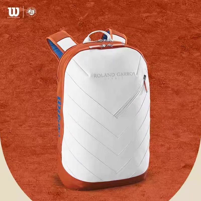 Новый теннисный рюкзак Wilson/Roland Garros 2024 для Открытого чемпионата Франции, вмещающий 2 ракетки