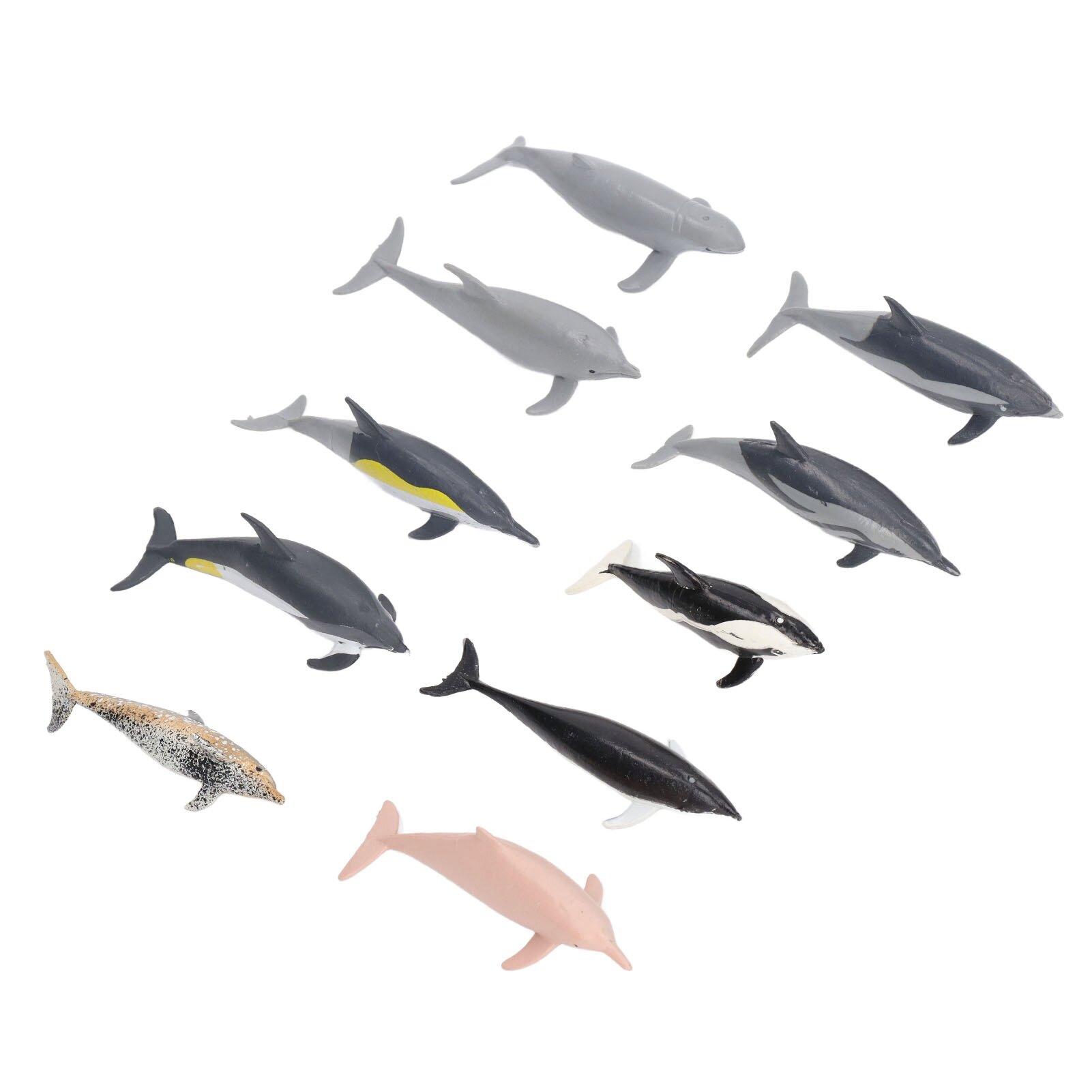 Детский набор игрушек с дельфинами, 10 шт. статические фигурки океанских животных, игрушка-модель дельфина, детская игровая симуляция, развивающая игрушка для детей, фигурки океанских животных