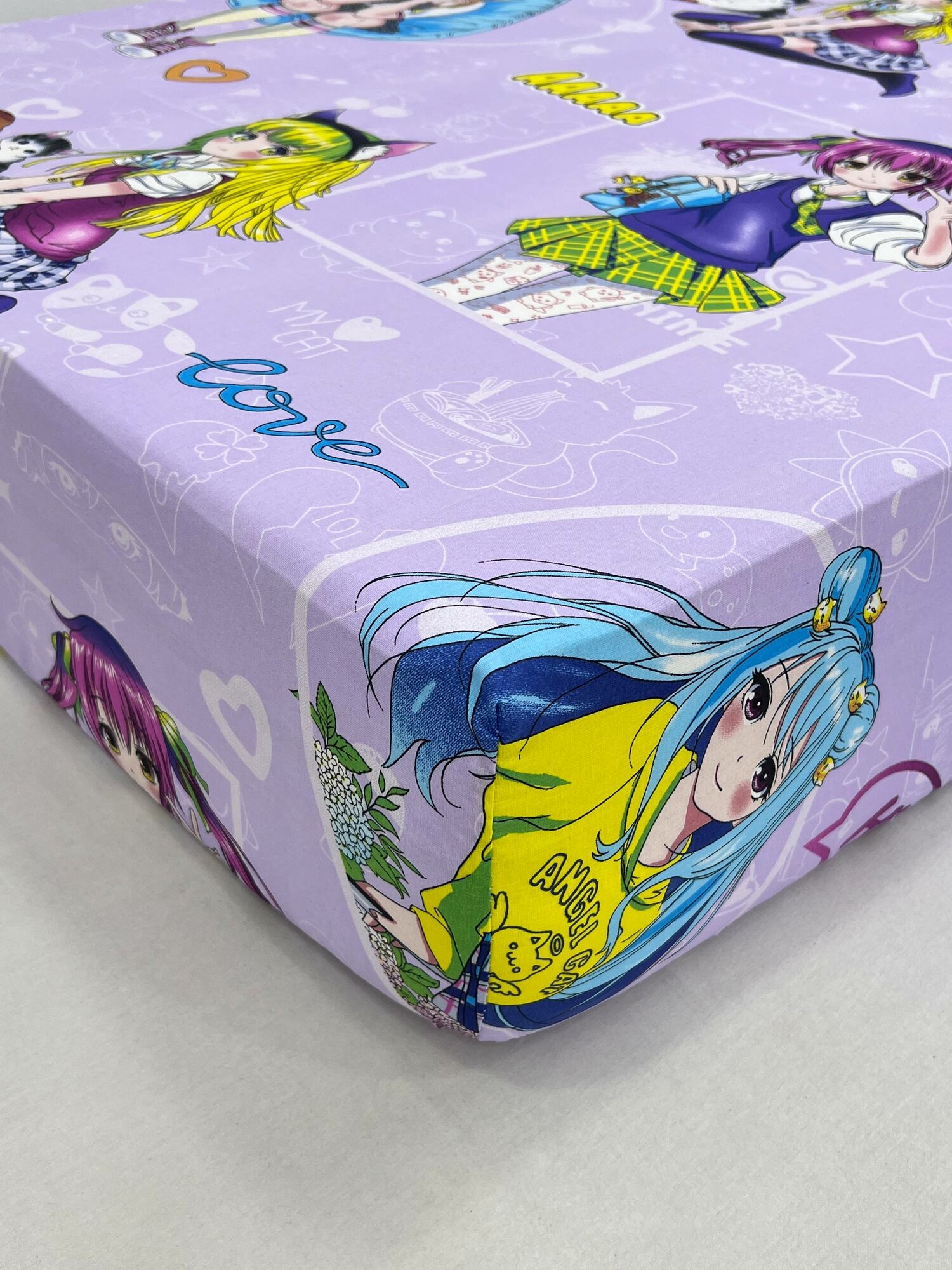 Простынь на резинке 80х160х20 см детская, поплин от бренда ООО "Яфтекс"