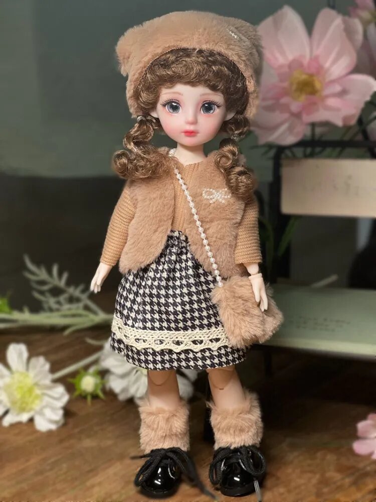 Кукла Лори 30см, 20 суставов, полный набор с одеждой, макияж