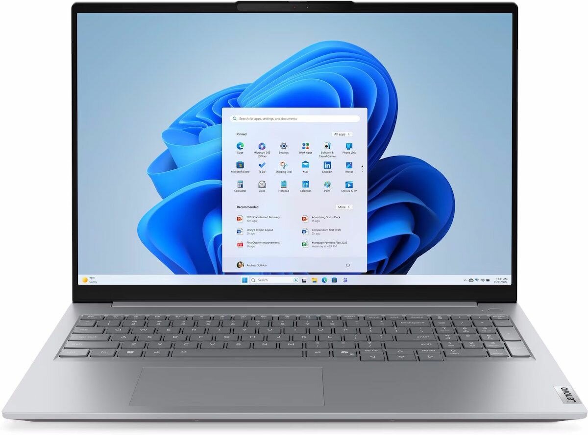 Ноутбук Lenovo Thinkbook 16 G7 AHP AMD Ryzen 7 8845HS/24Gb/1Tb SSD/Radeon 780M/16/2.5K IPS/Win 11