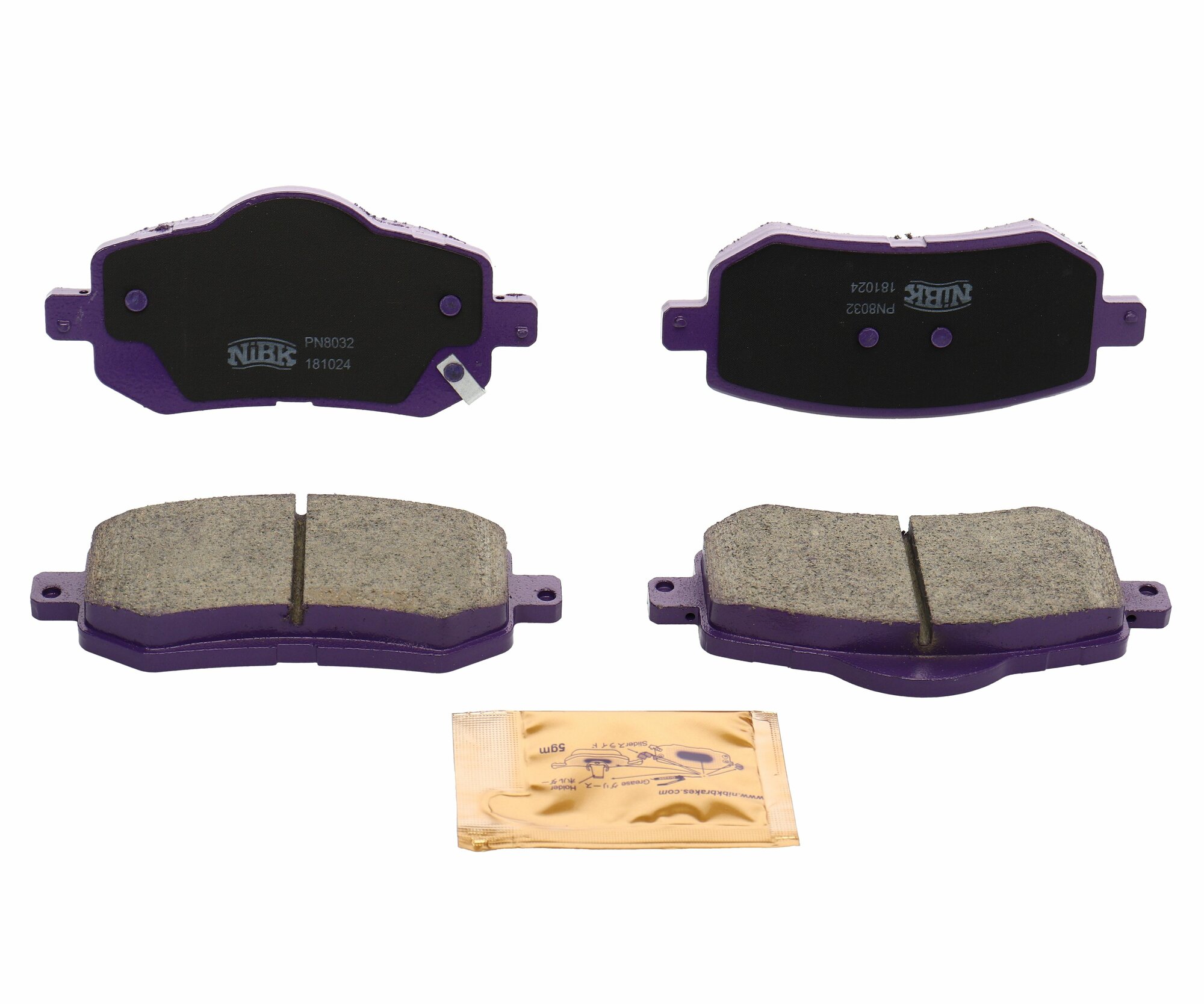 Колодки тормозные передние (4шт.) NiBK Арт. PN8032 / CHERY Arrizo 8 (22-)