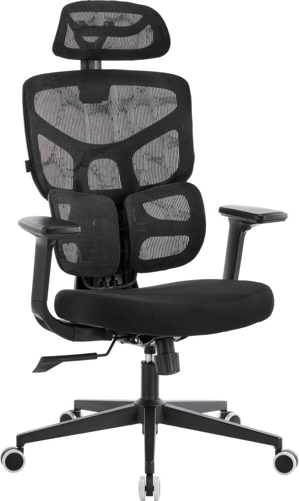 Кресло руководителя Everprof Omega Grey, обивка - сетка, цвет-черный