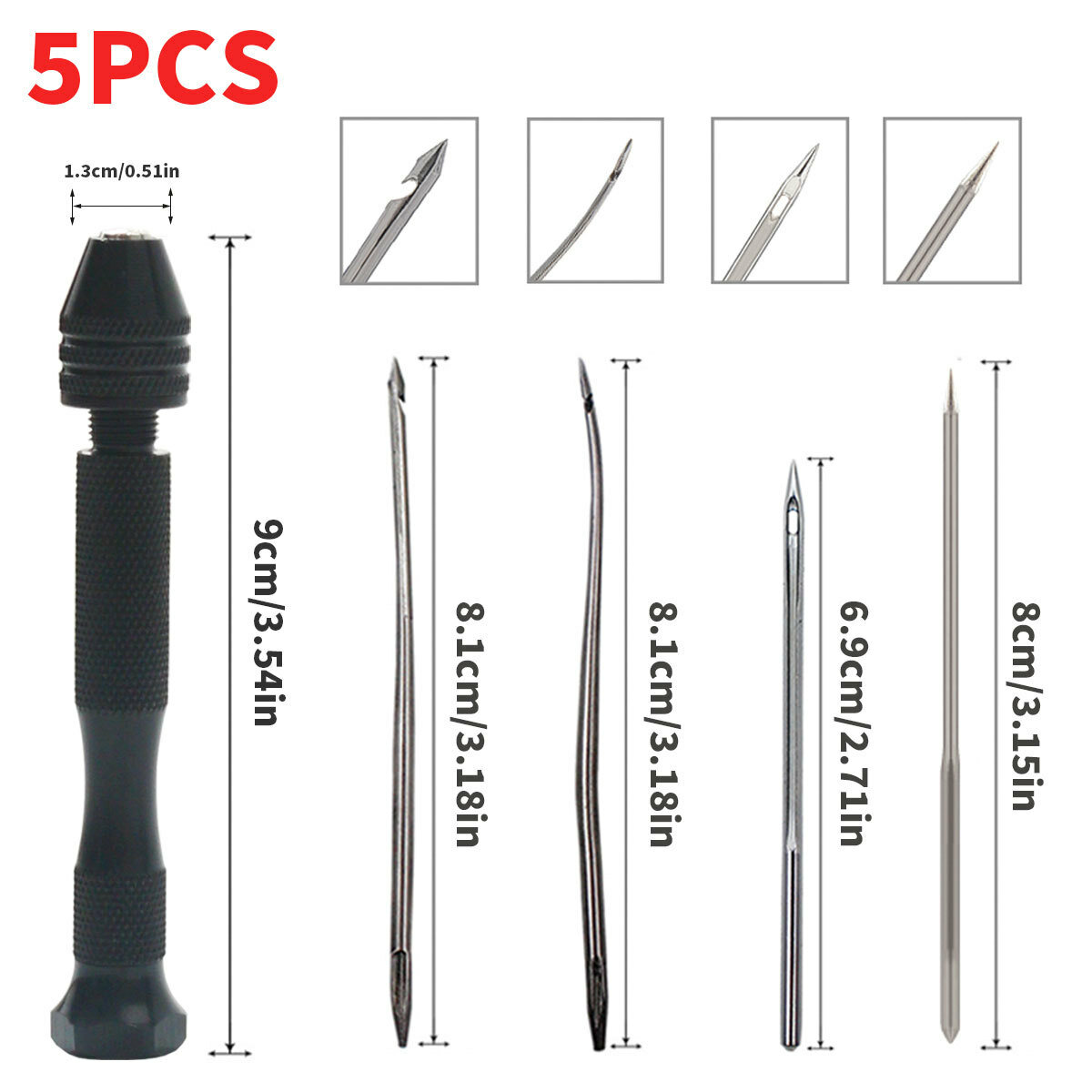 Набор сменных шил Cross-border, с рукоятками из чистой меди