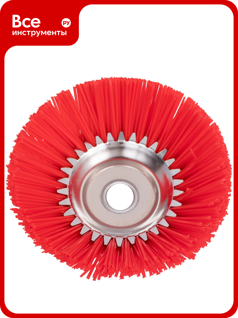 Щетка круглая нейлоновая 200x25.4 мм FORZA FZ02.01.200.001, 4мм