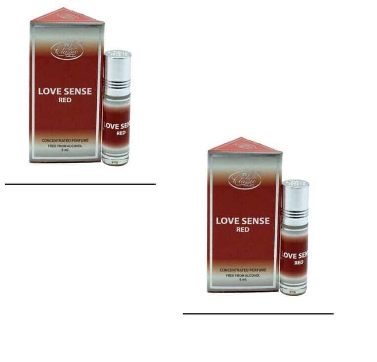 Al Rehab Парфюмерное масло LOVE SENSE RED, 6 мл