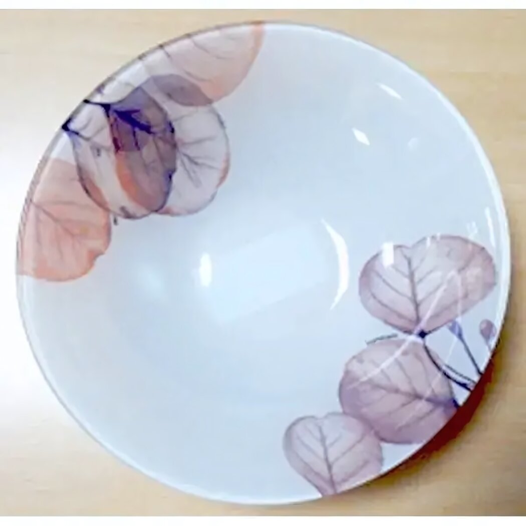 Миска универсальная 'Натюрэль' 16.5см, стекло, цветочный принт