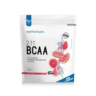 Nutriversum Аминокислоты BCAA 2:1:1 200 грамм со вкусом грейпфрута