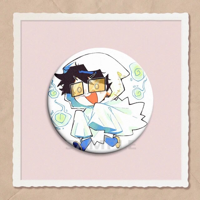 32/50/58 мм John Egbert, мягкие булавки на пуговицах, мультяшная аниме, кавайная брошь, значок для рюкзака, украшения одежды, модные подарки