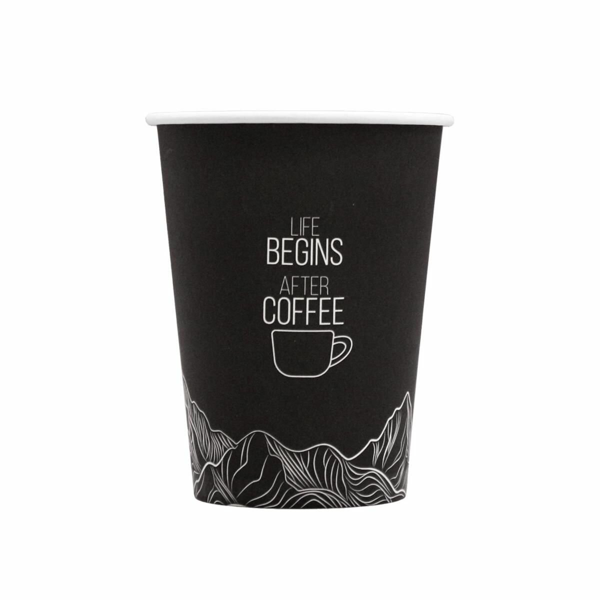 Стакан одноразовый бумажный Ecopak горы d 80 250 мл, туба: 50 шт.