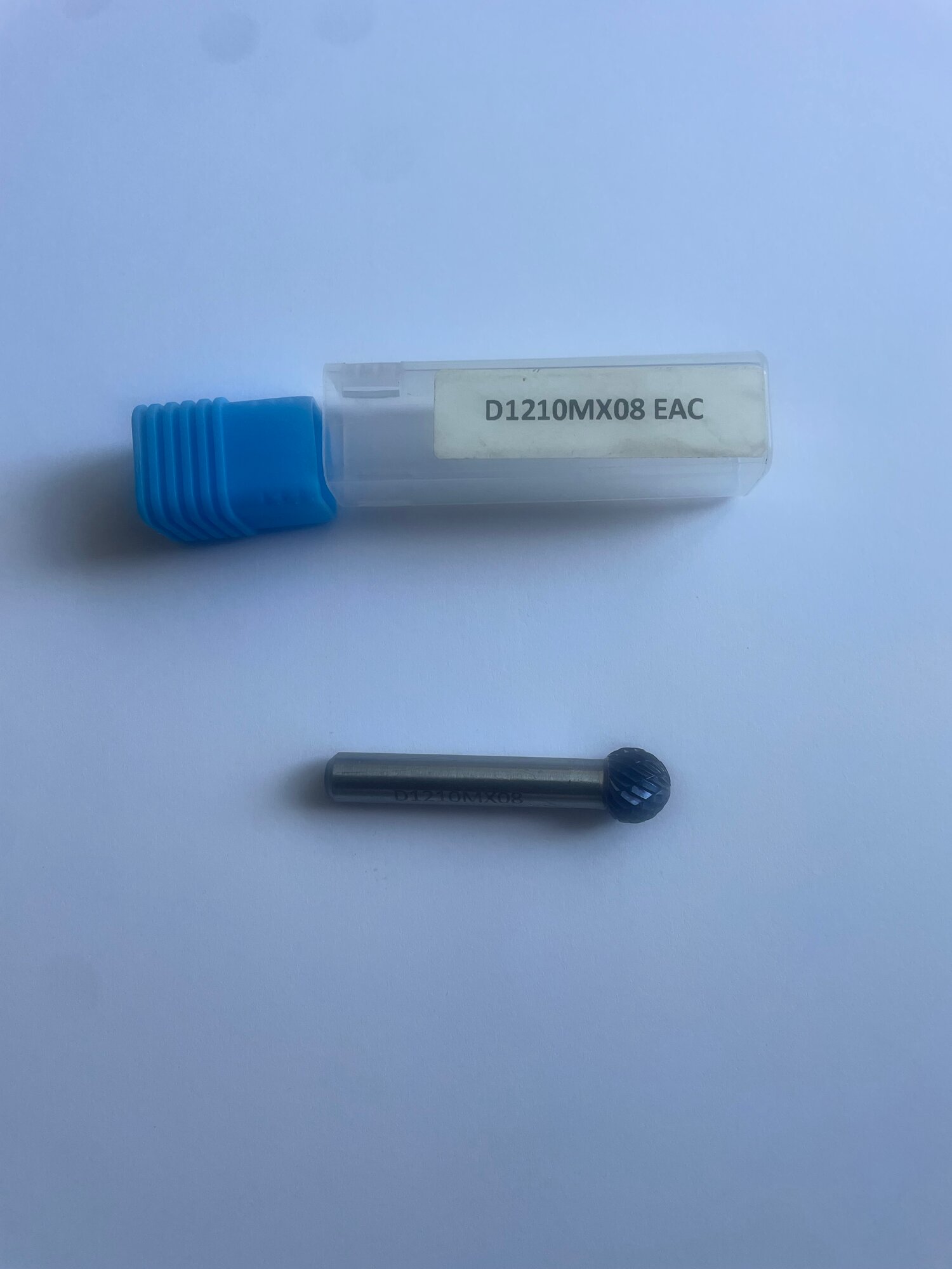 Борфреза твердосплавная сферическая форма D D1210MX08EAC для нержавеющая сталь.