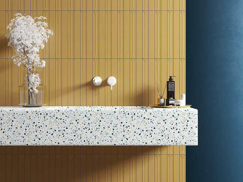 Керамическая плитка Equipe Hopp Golden 31188 настенная 5х40 см другие цвета