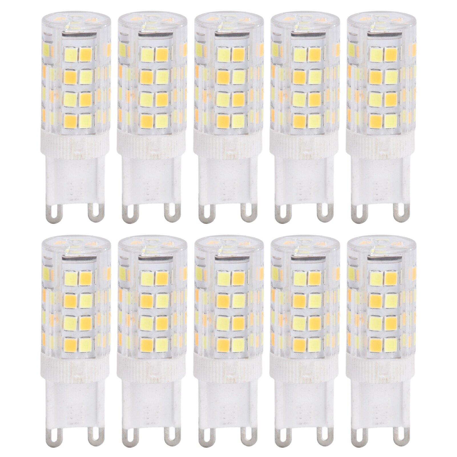 10pcs G9 220V Светодиодная лампа Dimmable Ceramic Led Lod Bulb Замените галогенную лампу для люстры