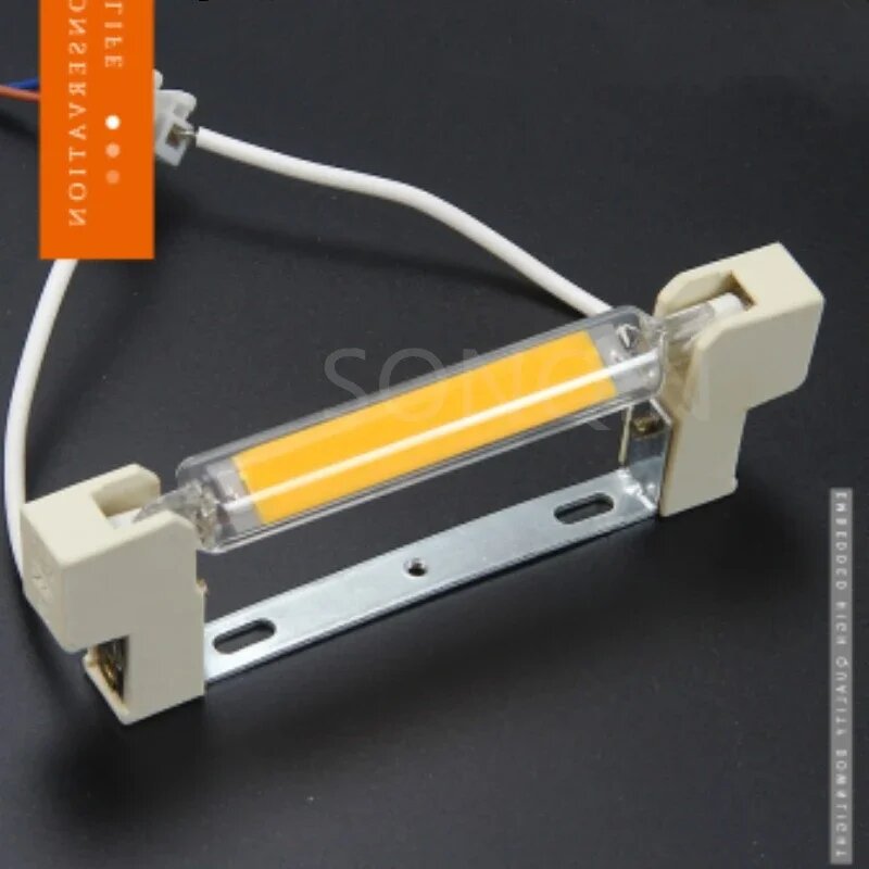 R7S Светодиодная стеклянная трубка 78MM 15W 20W COB Лампа 118MM 30W 40W 50W R7S Кукурузная лампа J78 J118 AC220V 110V Замена галогенной лампы 50W Lampadas