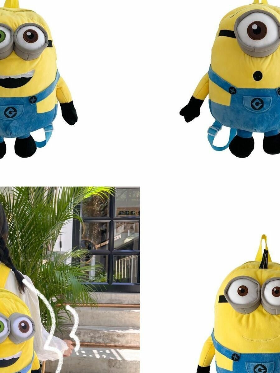 Мягкий рюкзак миньон Universal Despicable Me для повседневного использования