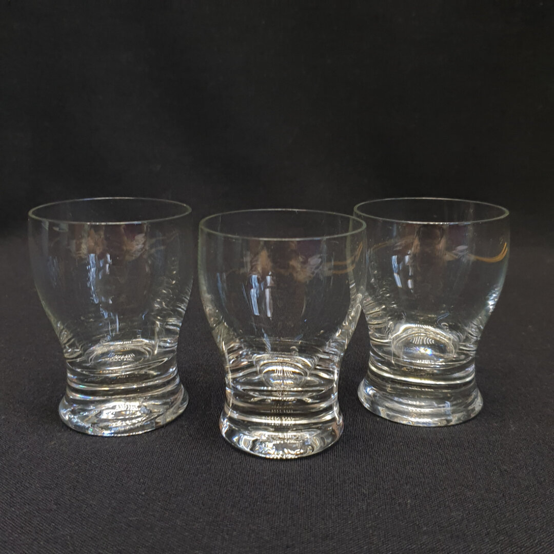 Набор из 3 рюмок, стекло 75мл. Винтаж, СССР.