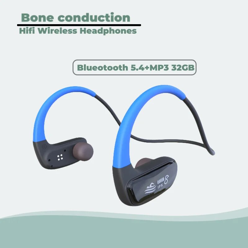 Беспроводные наушники для плавания Sony SM808 32ГБ черного цвета Blue