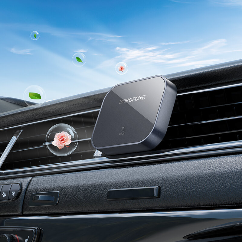 Освежитель воздух в воздуховод Borofone FC2 Volar Car Aromatherapy (Ocean + Cologne), Серый