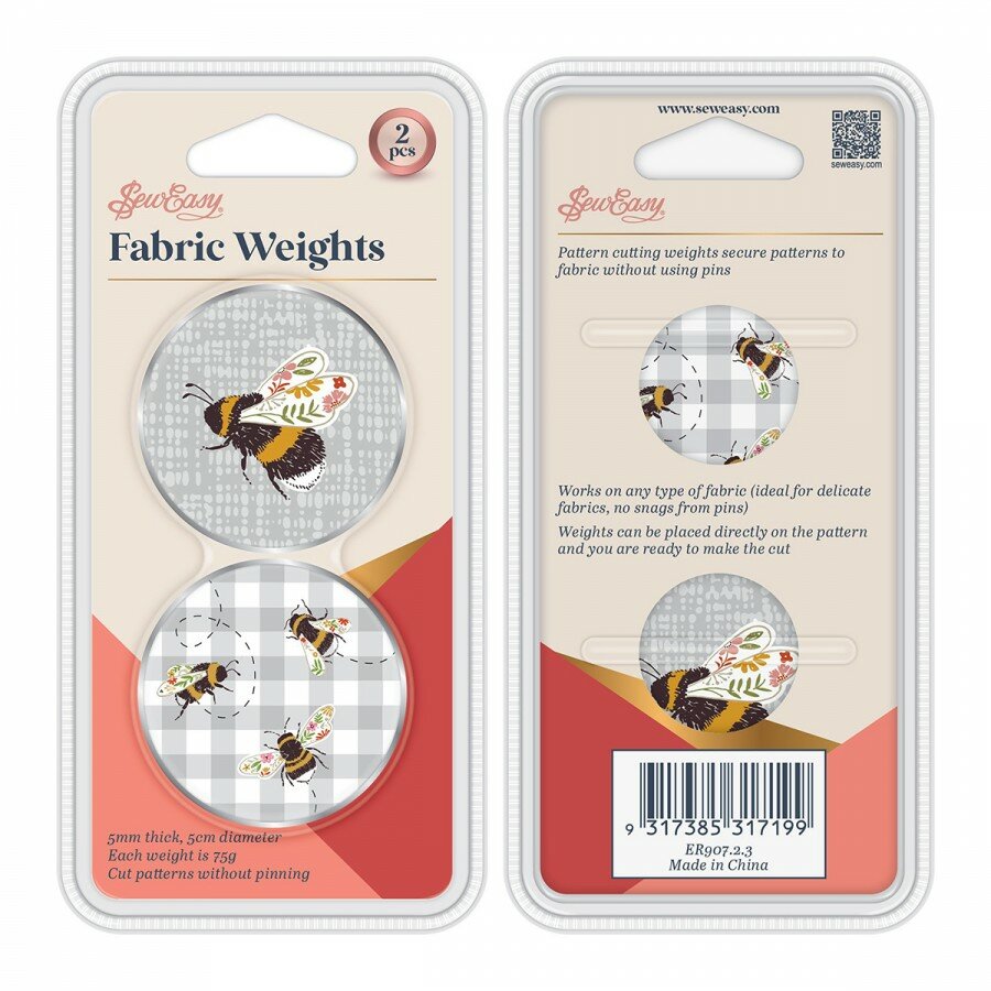 Утяжелитель портновский для фиксации выкройки и кроя ткани Швейная пчелка 5 см 5 мм HEMLINE ER907.2.3