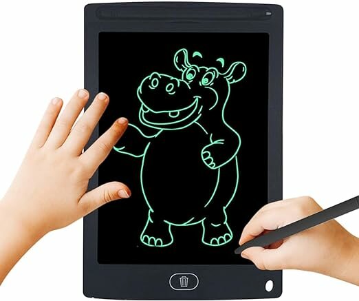 LCD планшет для рисования для детей - портативная электронная доска для рисования - блокировка планшета для рисования, обучающая игрушка, подарок на день рождения, игра для путешествий, для детей и малышей