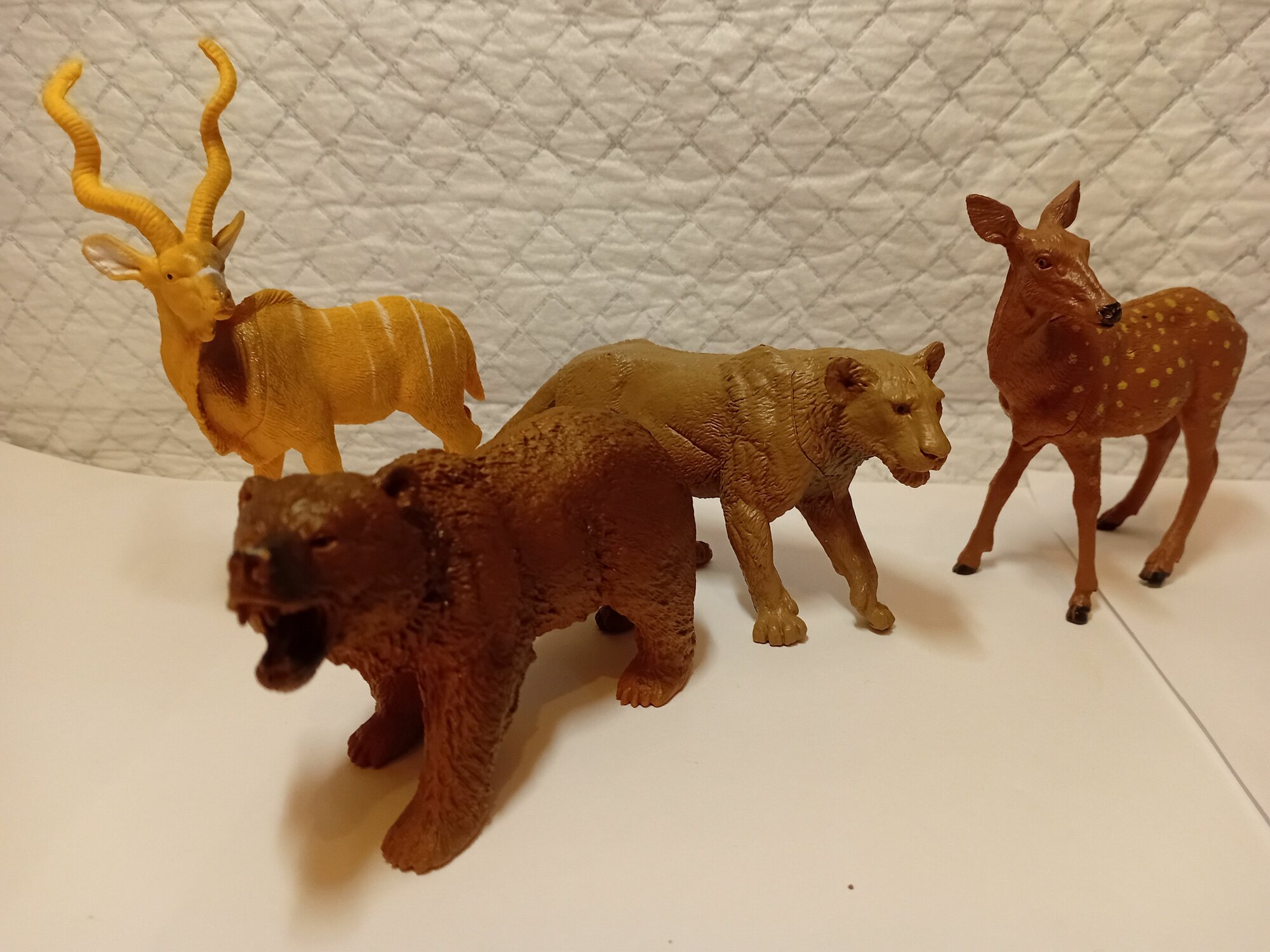 Набор резиновых фигурок "Лесные Звери" Крупные (14 см ) 4 шт. арт. Y141-4