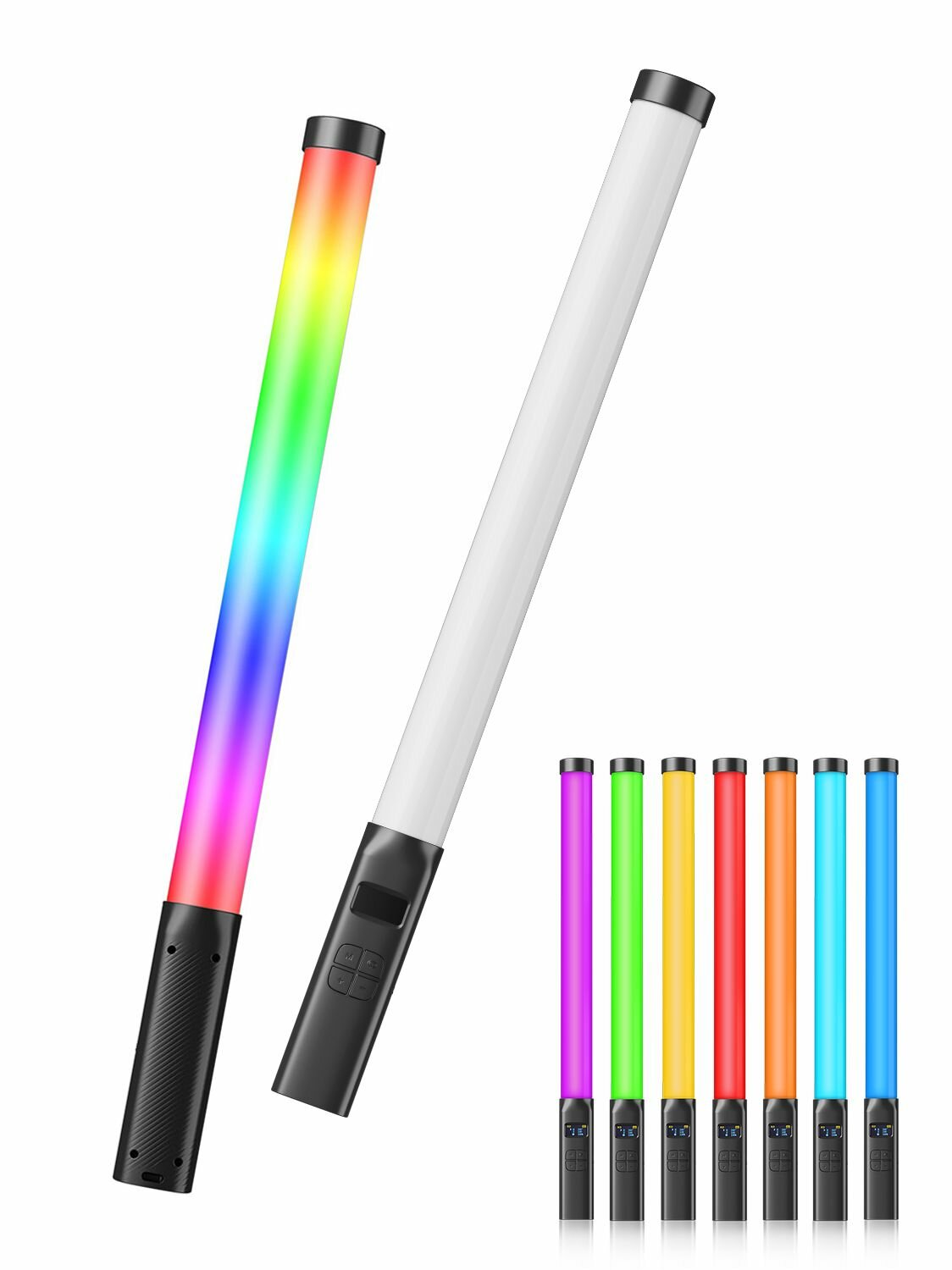 RGB 10W Видеосвет Ulanzi, Световая Палка 50 см с Батареей 3300 мА ч, OLED-дисплей для Фото/Видео и Стримов