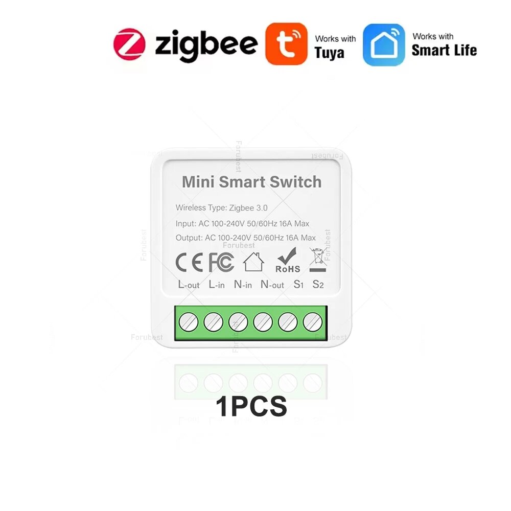 Forubest Mini ZigBee 3.0 Smart Switch 16A
