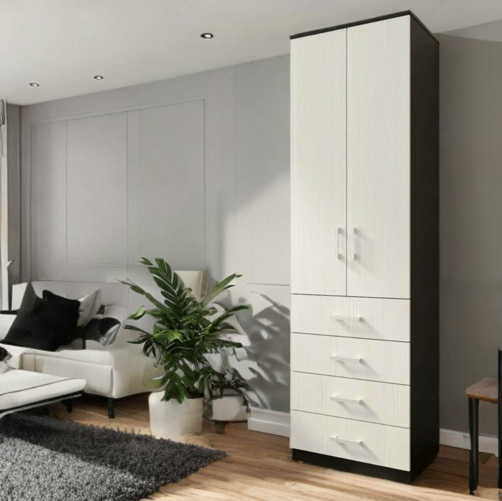 Шкаф Дуэт 6 комби цвет: венге/бодега светлый размер: 600*480*2100 мм