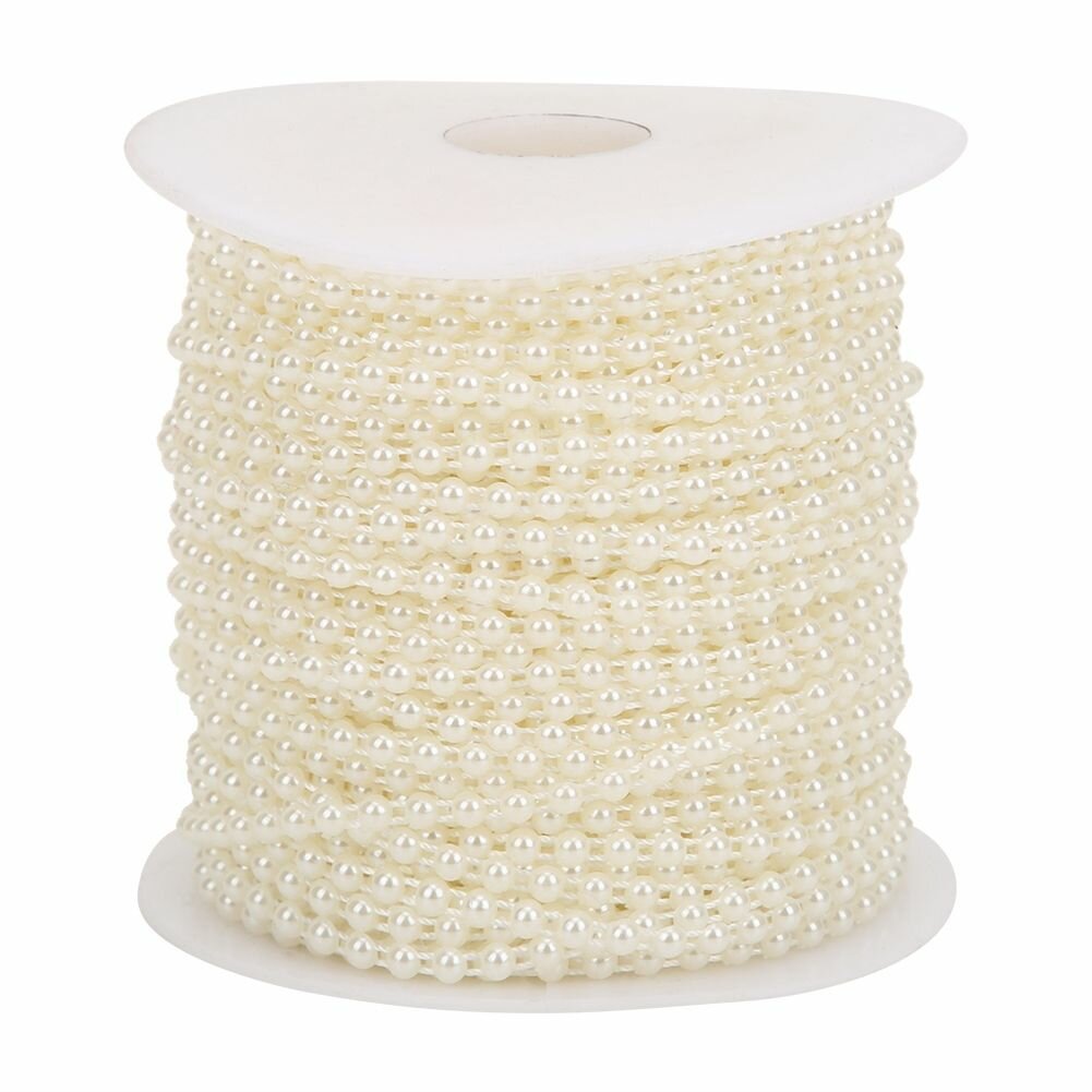Жемчужная нить 4мм 50м для рукоделия
