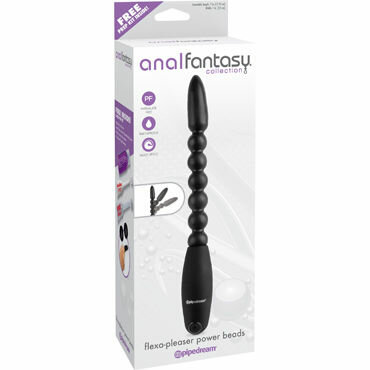 Pipedream Anal Fantasy Collection Flexa-Pleaser Power Beads Анальная цепочка с гибким хребтом