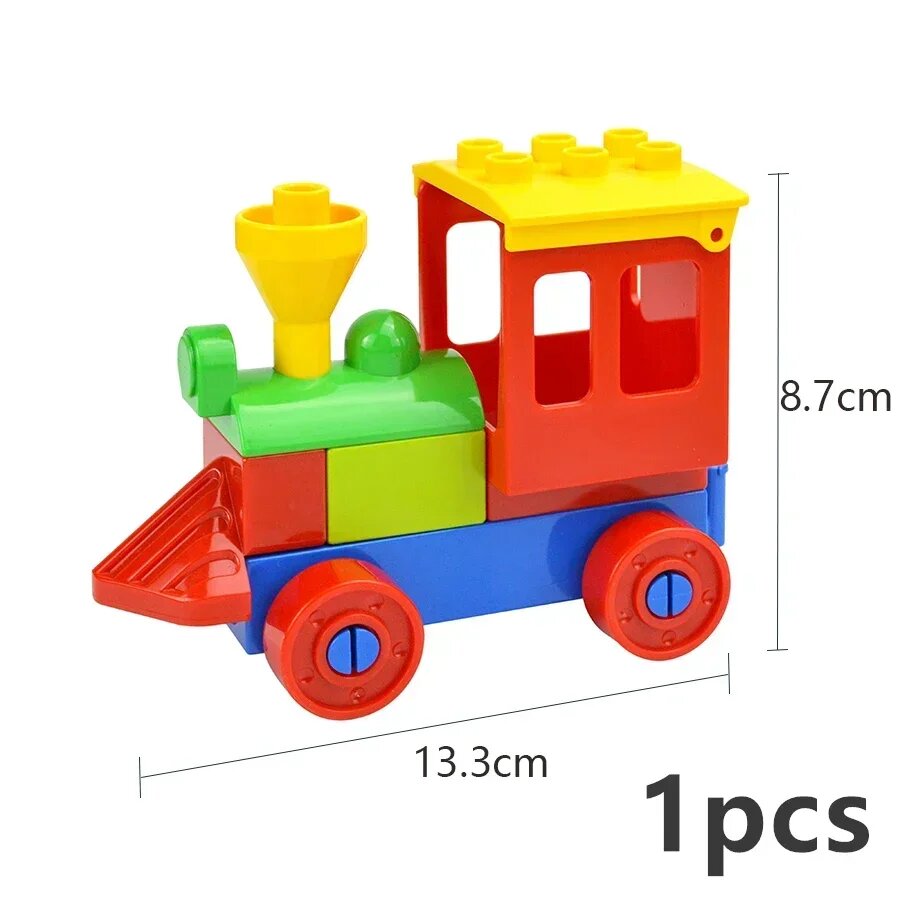 Конструктор Ледуо: Железная дорога, большой поезд Set B Car