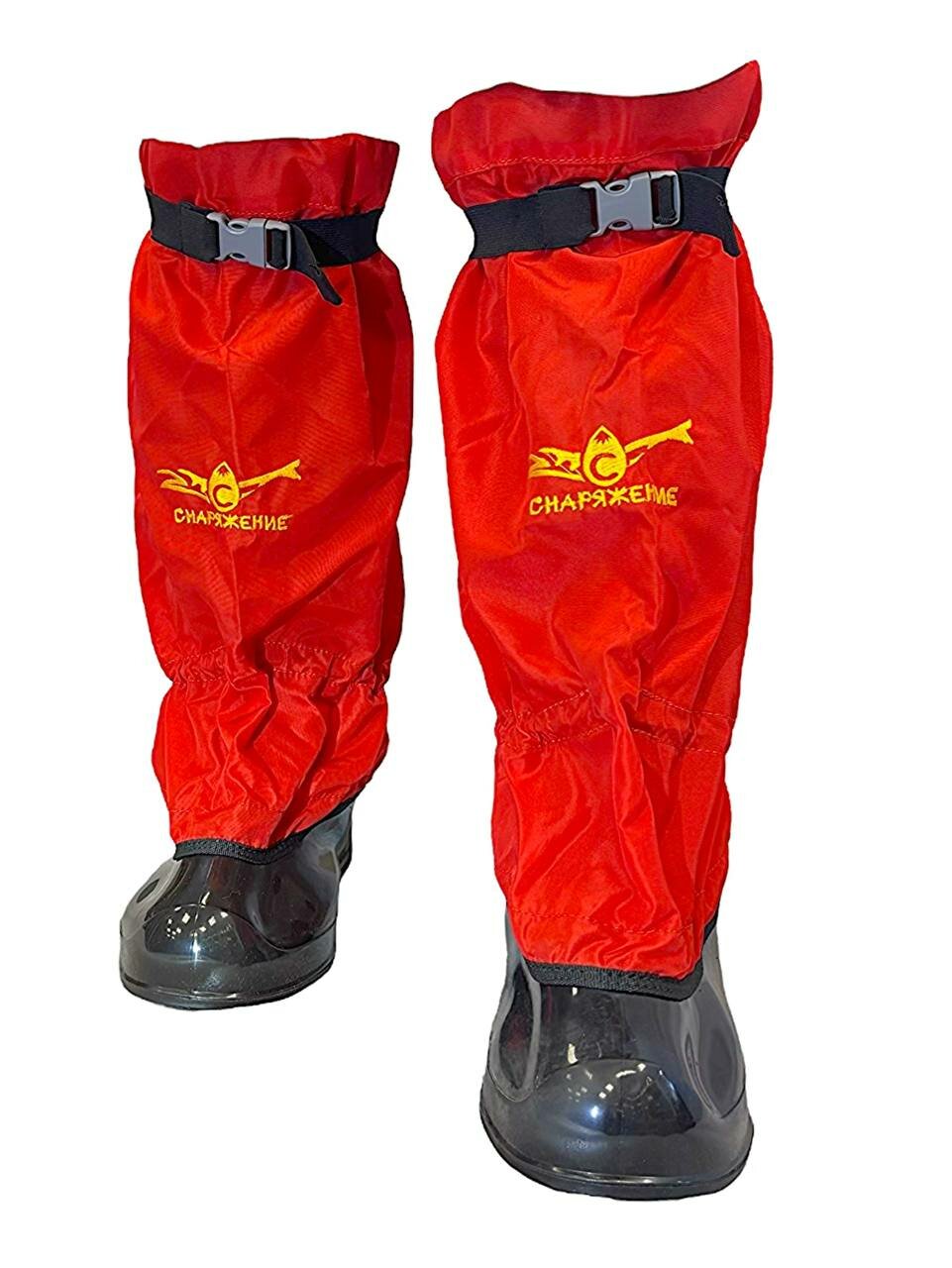 Бахилы с галошами снаряжение (ПВХ) 23 р-р Красный