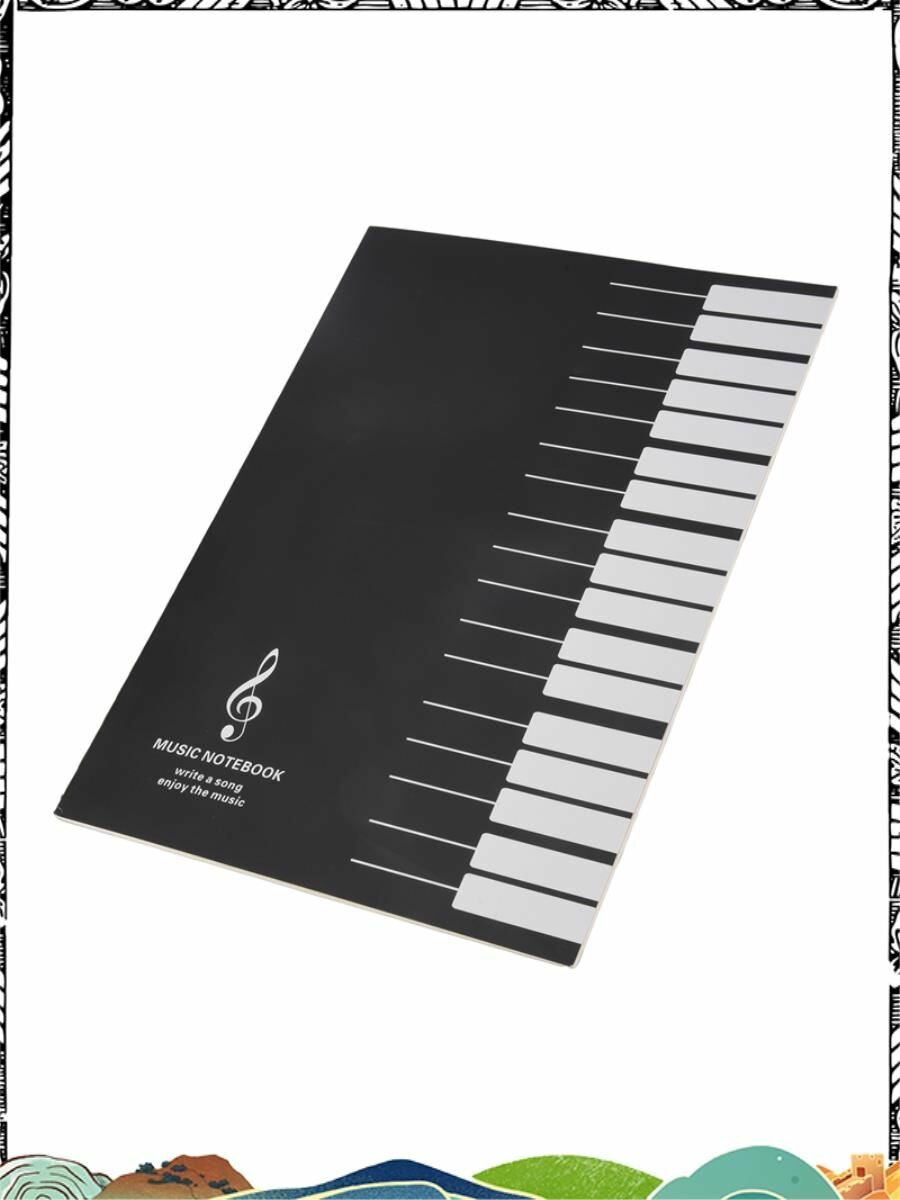 Нотный блокнот Five Lines Music Notes Музыкальная табулатура Нотоносец Notebook
