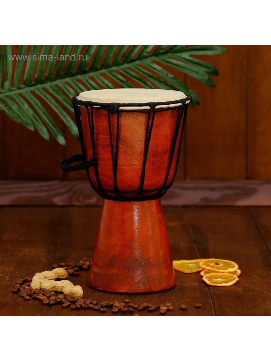 Сувенирный музыкальный инструмент барабан Джембе Классика