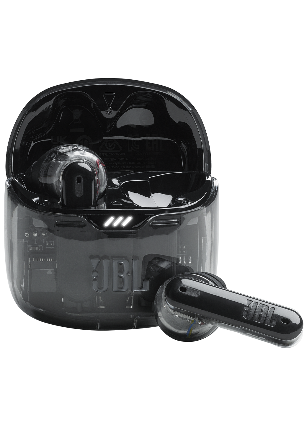 Наушники беспроводные JBL Tune Flex Ghost, черный, шумоподавление