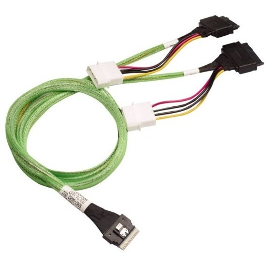 Кабель Luxshare L285SL028-SD-R Slimline SASx8 to 2x U.2 Direct, 1м.