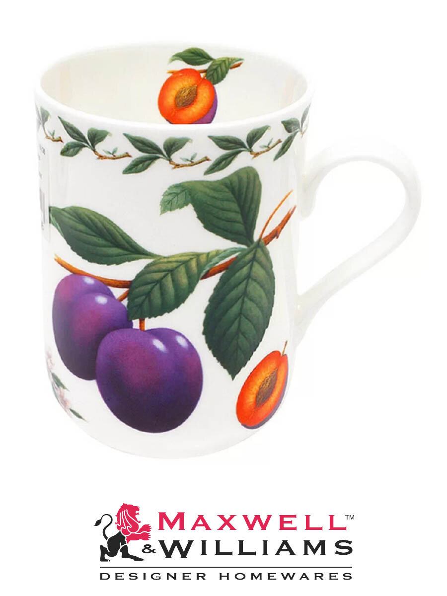 Кружка Maxwell&Williams Фрукты. Слива 300мл, в подарочной упаковке