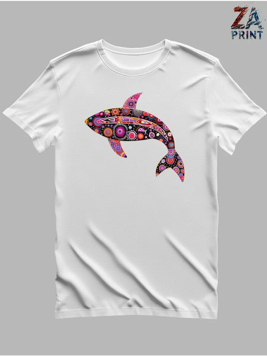 Футболка красивая рыба