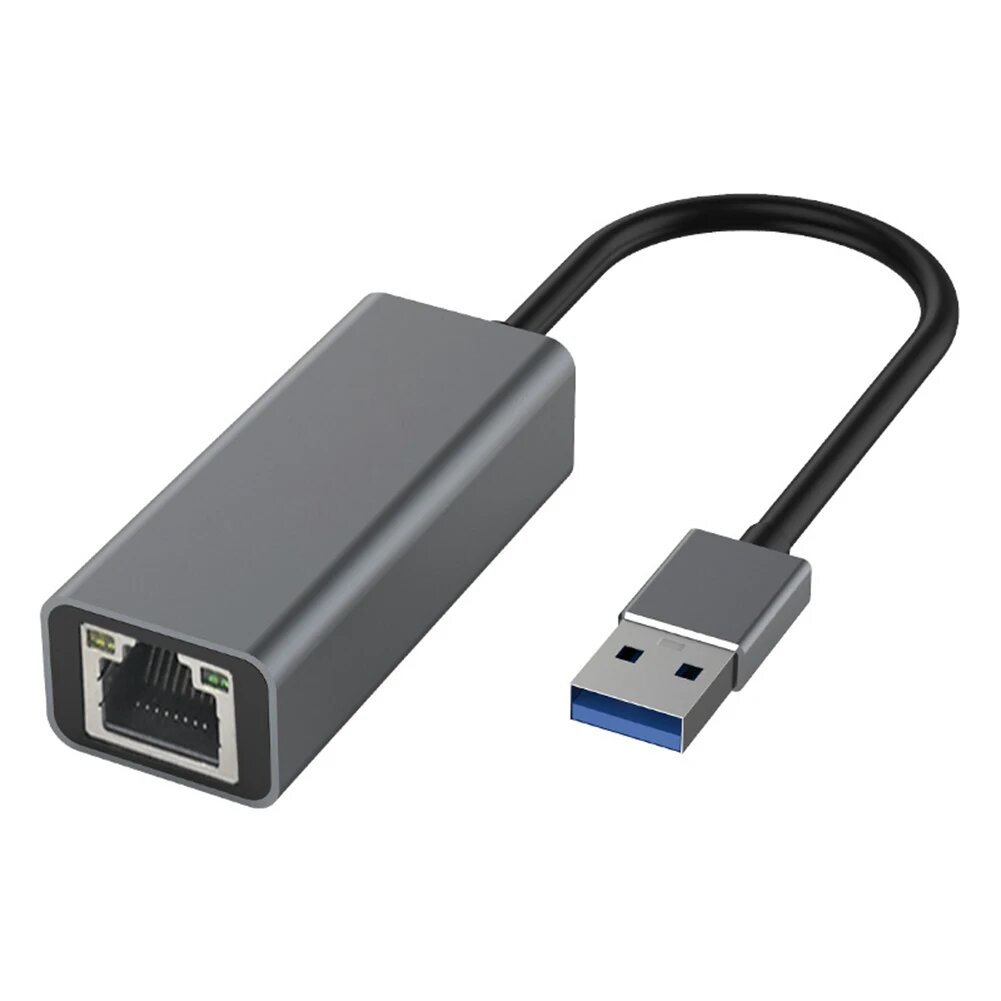 Адаптер Type-C к Ethernet Сетевой адаптер USB Type-C Сетевой адаптер Type-C к RJ45 Gigabit Ethernet Проводной сетевой адаптер для ПК, ноутбука, планшета, Grey USB 100M