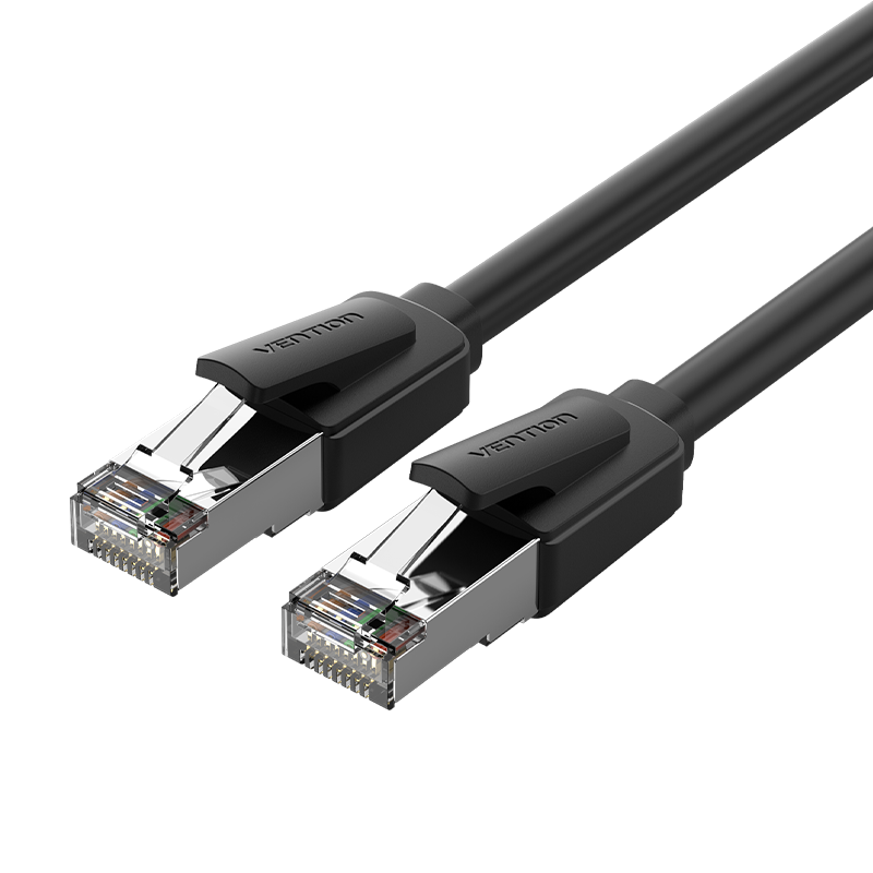 Vention Патч-корд SFTP 8 кат. Vention IKKBJ с разъемами RJ-45, медь, черный (5.0м)