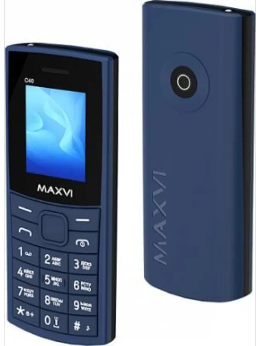 Телефон мобильный C40 Blue 2 SIM 32Мб Черный