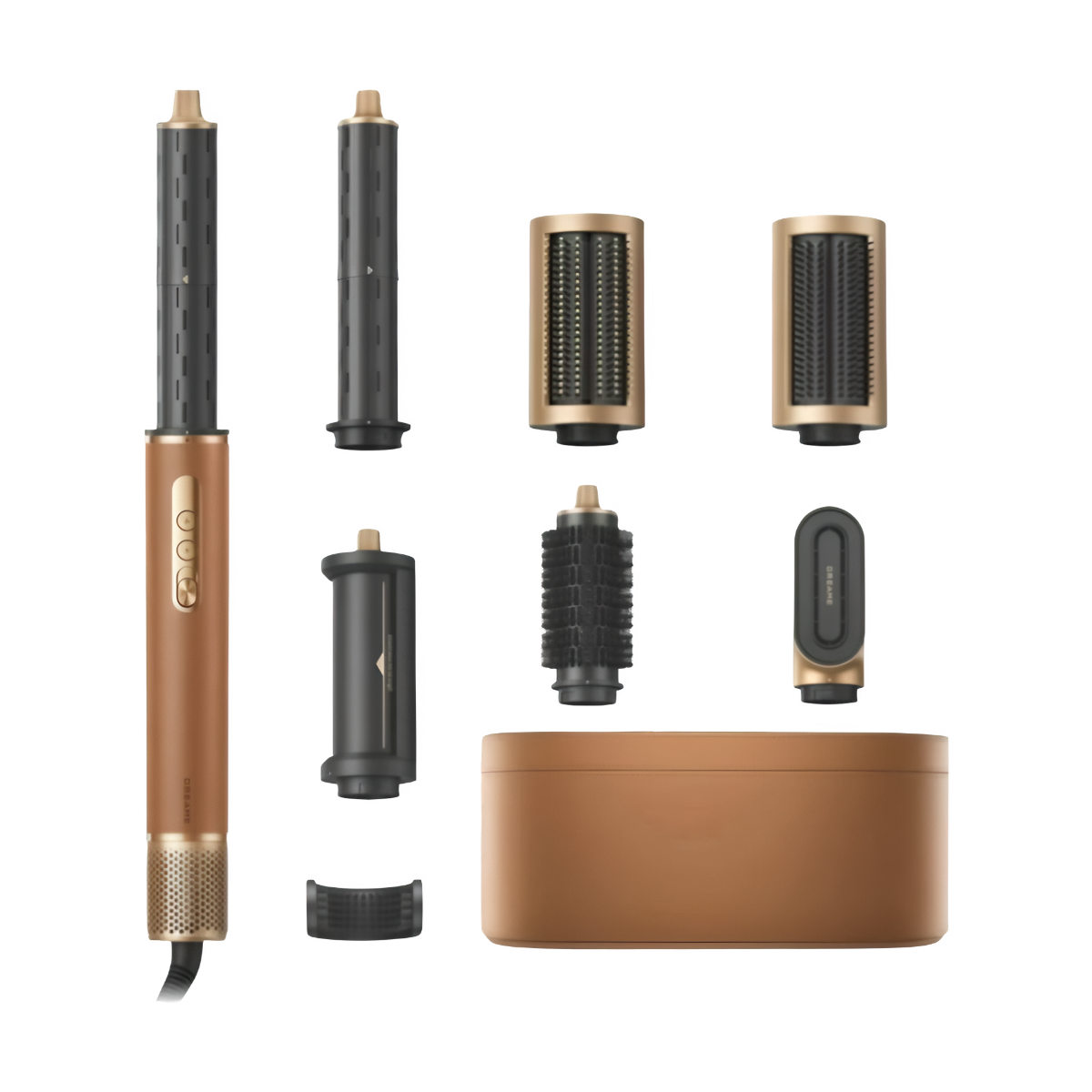 Стайлер Dreame Airstyle Pro (AMF18A) золотой мощность 1300 Вт, скоростей 110000, насадок 7, чехол для хранения