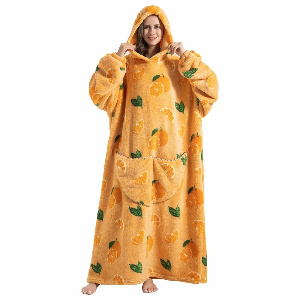 Плед с рукавами blanket hoodie -140cm , Полиэфирное волокно, 140 см х 80 см