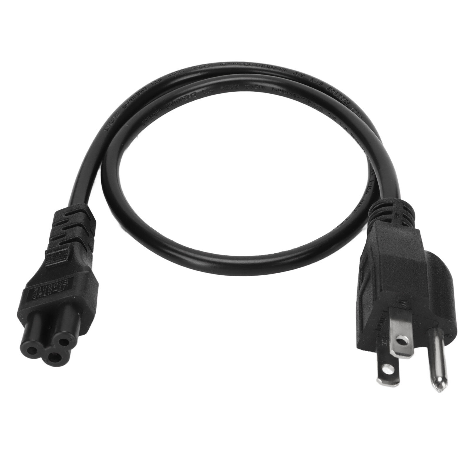 0.6m Laptop Power Cord Nema 5‑15P Male to IEC320 C5 Female for 3 Pole AC Adapter